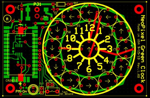 NeoPixel Teensy 3 Green AC Mains Clock Project The greenest AC Mains ...