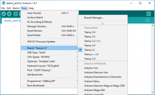Programino IDE -- Teensy configuration | Teensy Forum