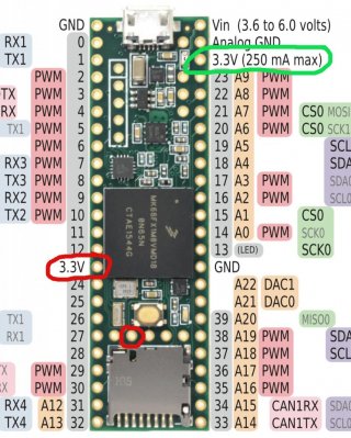 Teensy 3.6: Max. current for 3.3V pins? | Teensy Forum