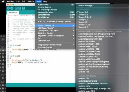 Teensy 4 and Arduino IDE on a Mac | Teensy Forum