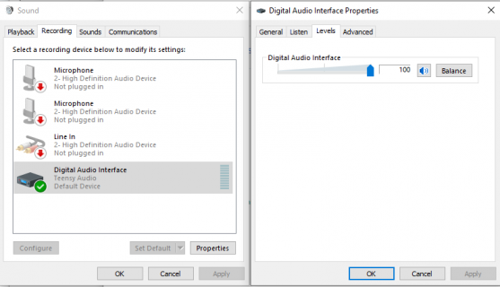 Audio library, USB audio interface, volume setting | Teensy Forum