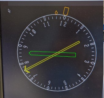turning a collins Aerospace RMI-36 VOR/compass display into a clock ...