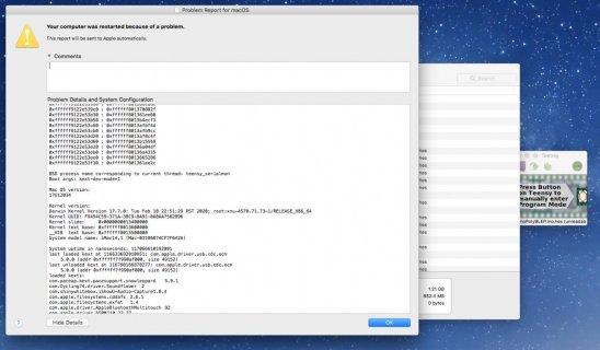 Teensy serial Tool seems to crash iMac | Teensy Forum