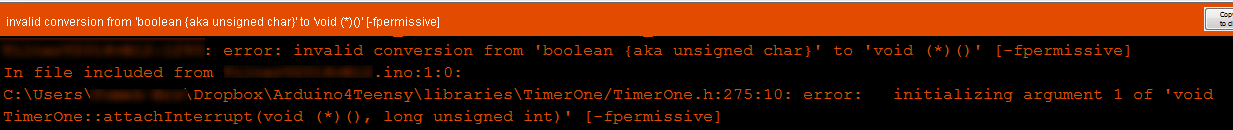 A brief question on TimerOne Library. Understanding why attachInterrupt requires void | Teensy Forum