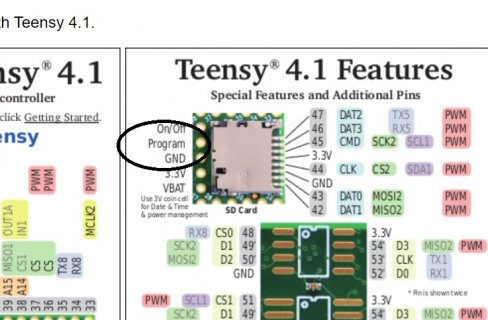 activating teensy 4.1 bootloader mode if teensy is in enclosure ...