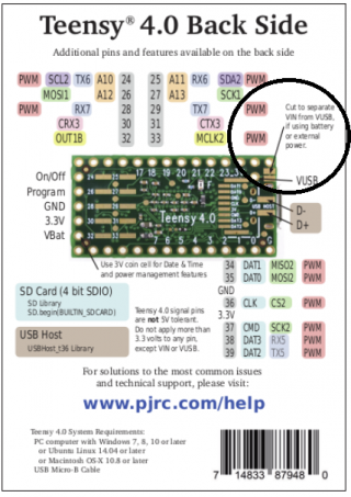 Proper Way to Power Teensy 4.0/4.1 via Vin pin? | Teensy Forum