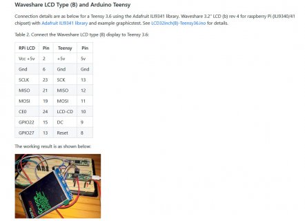 Does anyone have the pinout for this LCD/ | Teensy Forum