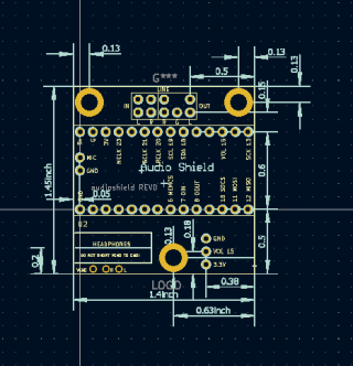 Audio Shield Technical Drawings and Dimensions | Teensy Forum
