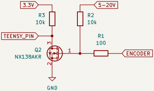 Issue using a 5V encoder with Teensy 4.1 | Teensy Forum