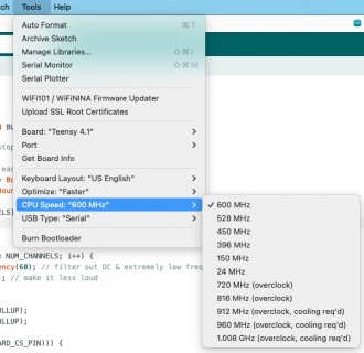 Control Teensy 4.1 clock frequency for I2S | Teensy Forum