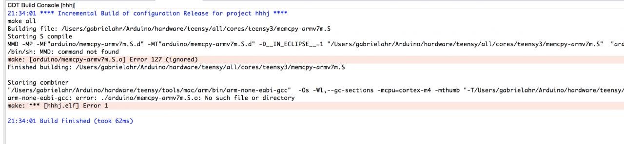 Trying to run Eclipse getting /arduino/memcpy-armv7m.S.o: No such file or directory | Teensy Forum