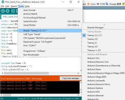 Teensy 3.2 : Error opening serial port 'COMx' (Port busy). | Teensy Forum