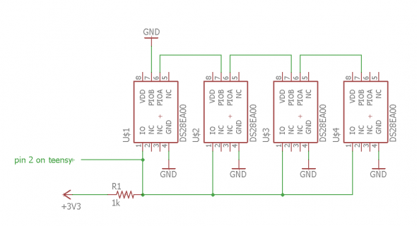 OneWire & DS2401 IC as addressable daisy chained input | Teensy Forum